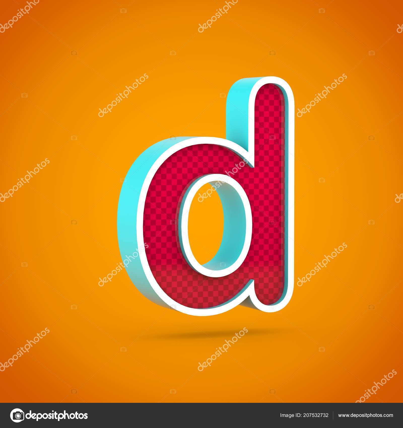 Red Letter Lowercase Render Red Font Carbon Fiber Texture Isolated ...