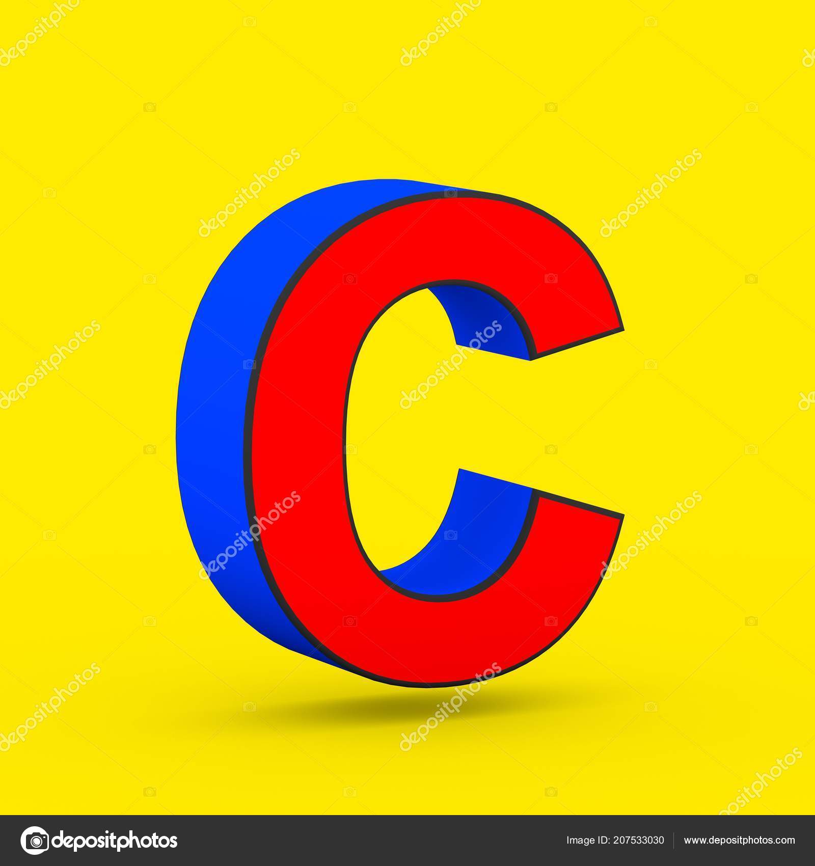 Superhero Letter Uppercase Render Stylized Retro Red Blue Font Isolated ...