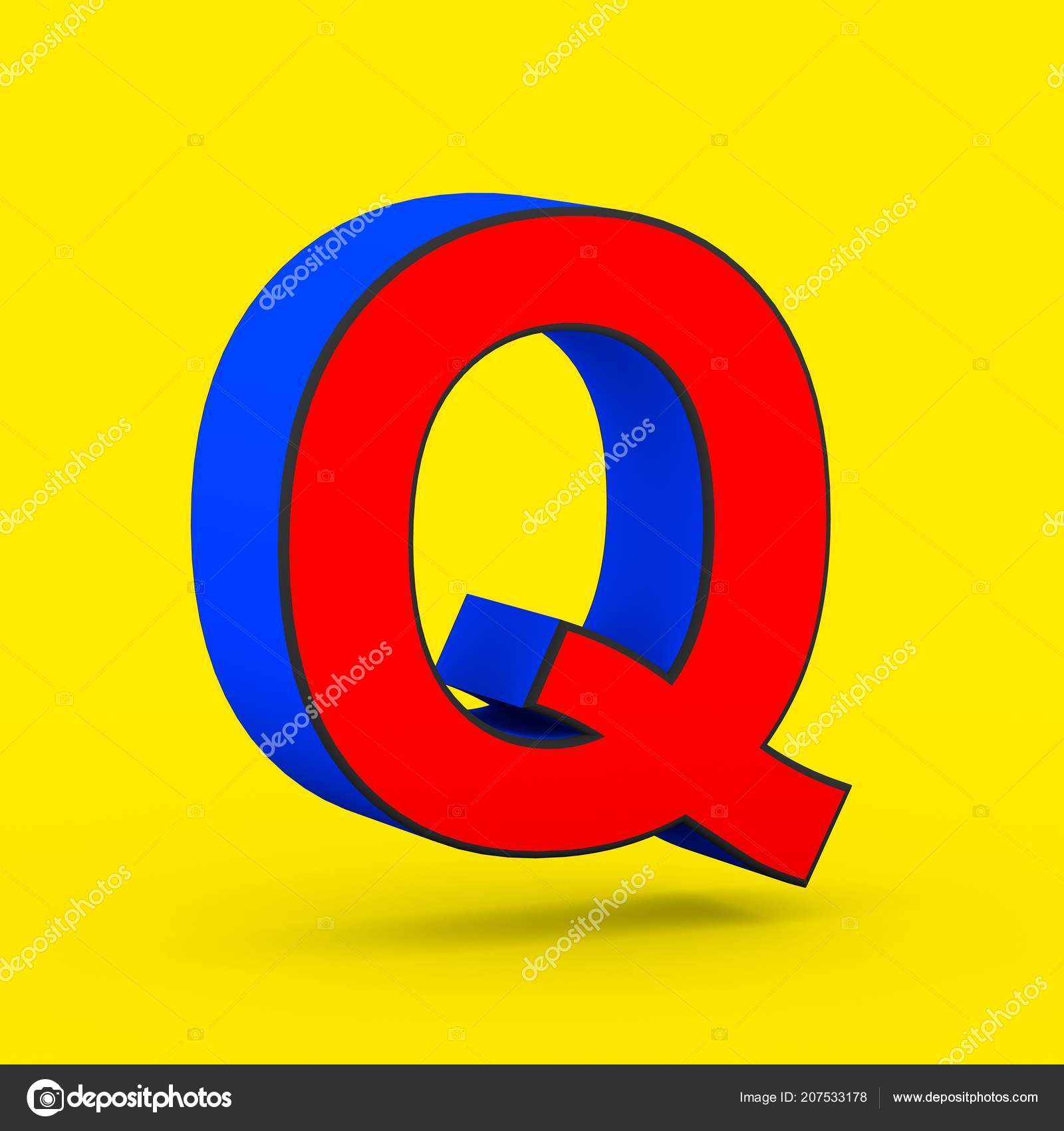 Superhero Letter Uppercase Render Stylized Retro Red Blue Font Isolated ...