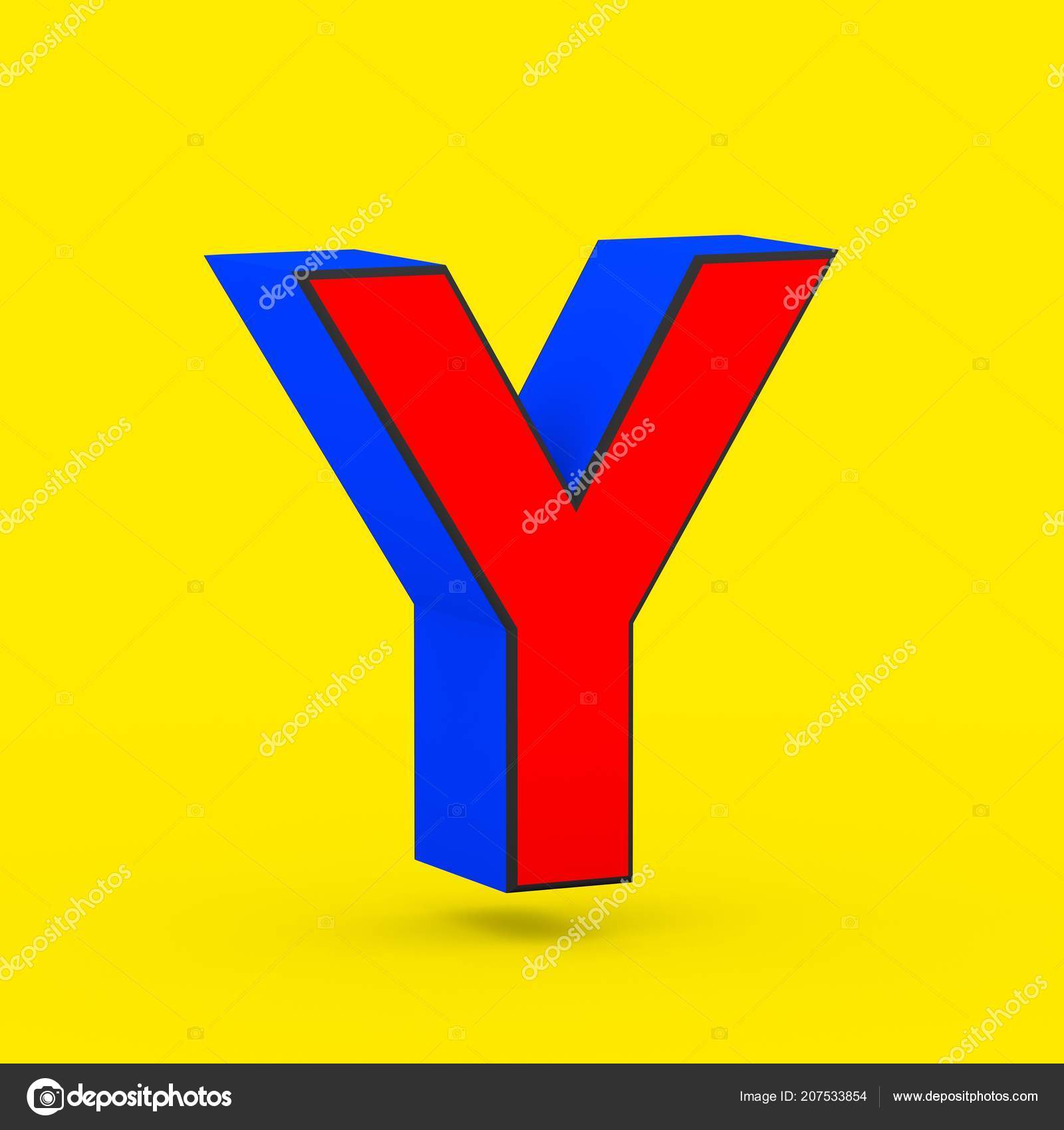 Superhero Letter Uppercase Render Stylized Retro Red Blue Font Isolated ...