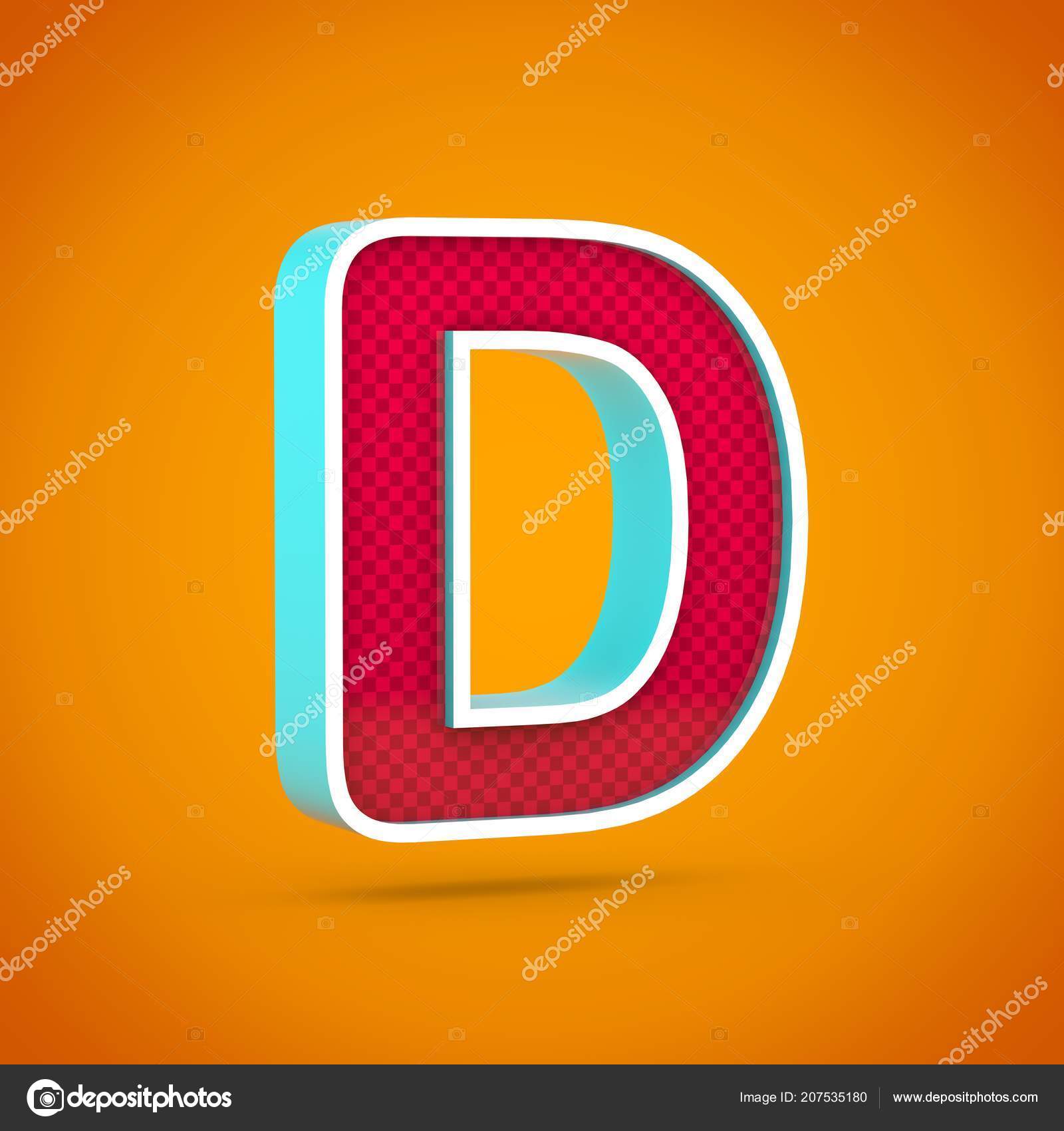 Red Letter Uppercase Render Red Font Carbon Fiber Texture Isolated ...