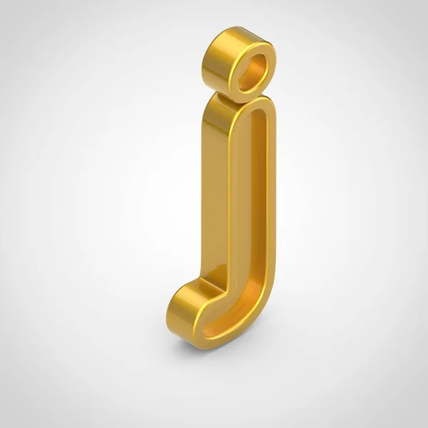 Golden Letter Lowercase Rendering Isometric Embossed Font Isolated ...