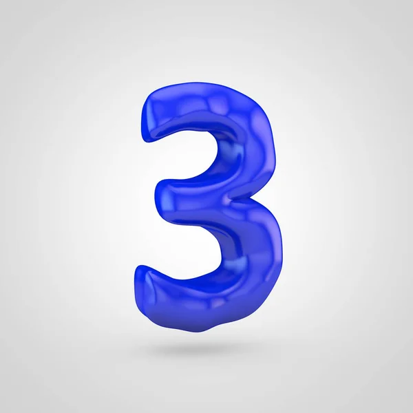 Golden Number White Face Black Outline Render Font Isolated White Stock ...