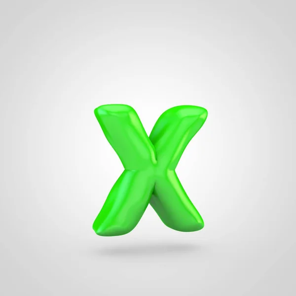 Blue Plastic Letter Isolated White Background — Stock Photo ...