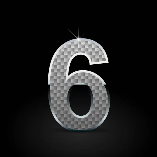 White Carbon Fiber Number Black Background Stock Vector by ©whitebarbie ...