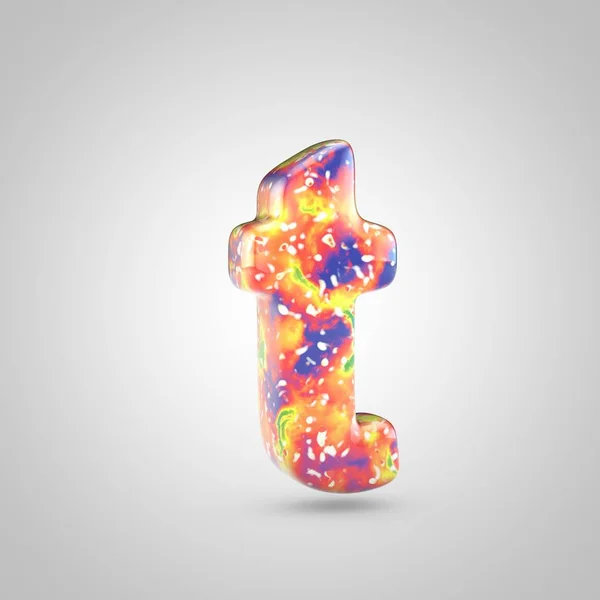 Acrylic Pouring Letter Lowercase Render Font Isolated Black Background ...