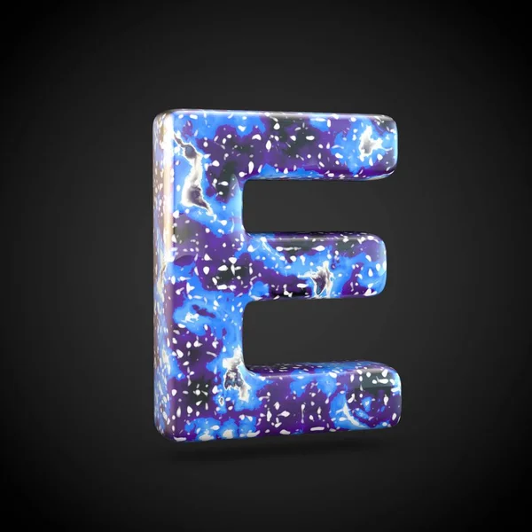 Acrylic Pouring Letter Uppercase Render Font Isolated Black Background ...