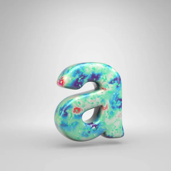 Bluish Acrylic Pouring Letter Uppercase Render Cold Color Font Isolated ...