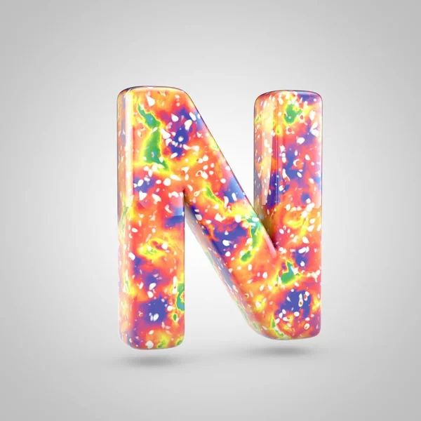 Acrylic Pouring Letter Uppercase Render Font Isolated Black Background ...