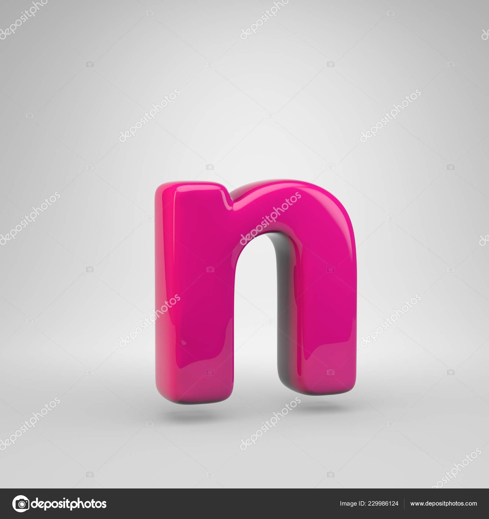 The Letter N In Pink