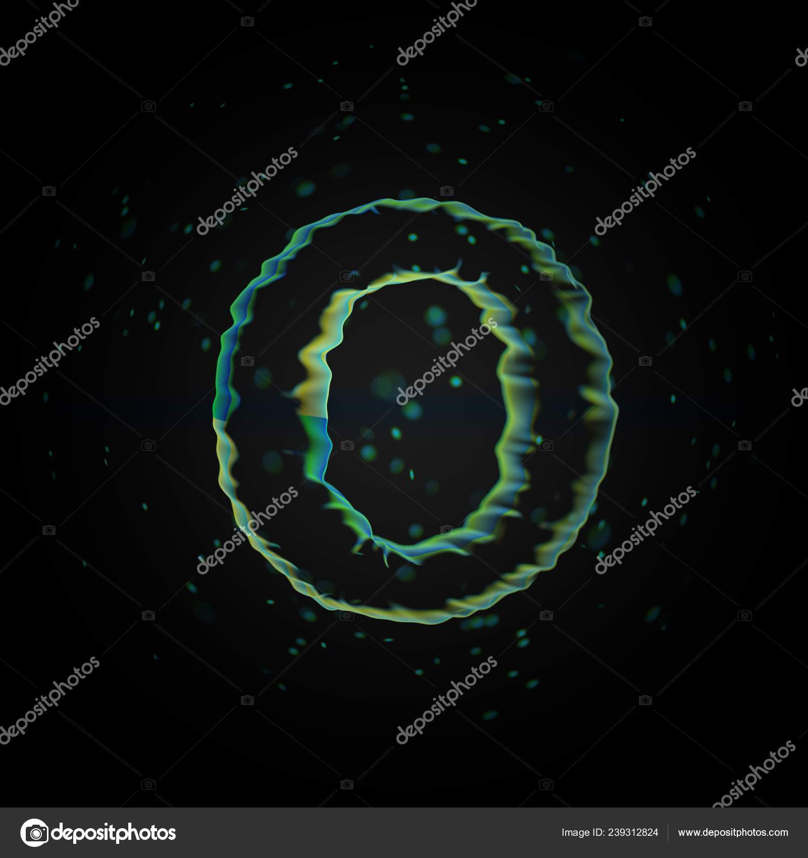 Microscopic Letter Uppercase Rendered Nano Font Tiny Particles Isolated ...