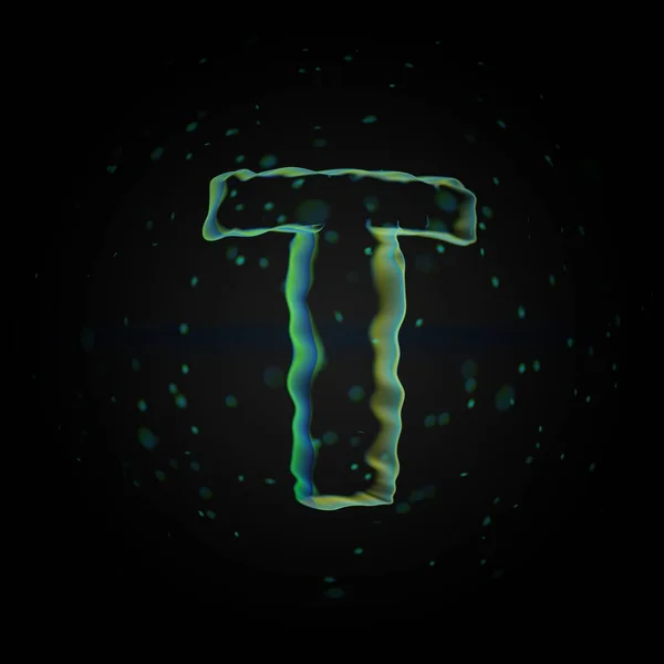 Microscopic Letter Lowercase Rendered Nano Font Tiny Particles Isolated ...