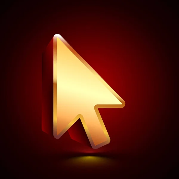 Stylized Arrow Icon Dark Background Shadow Stock Vector by ©whitebarbie ...