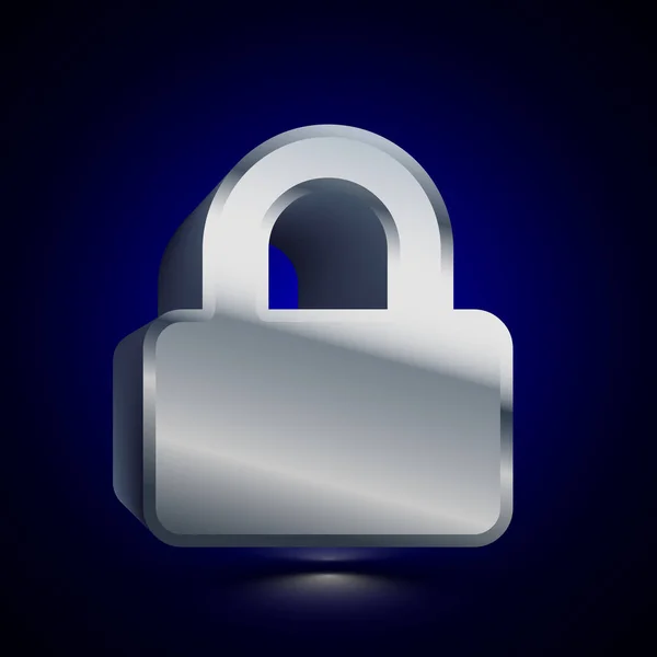 3d glossy lock icon — Stock Vector © redshinestudio #6275520