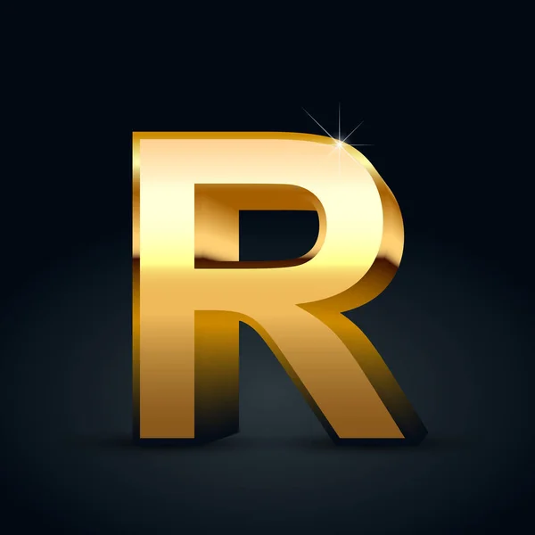 Letra r oro Imágenes Vectoriales, Gráfico Vectorial de Letra r oro ...