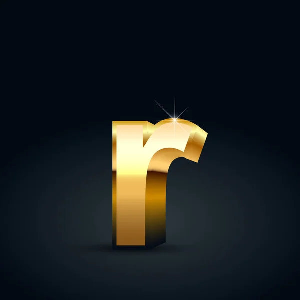 100,000 Letras oro r Vector Images | Depositphotos