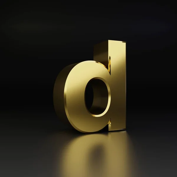 Golden Letter Lowercase Render Font Gold Texture Isolated White ...