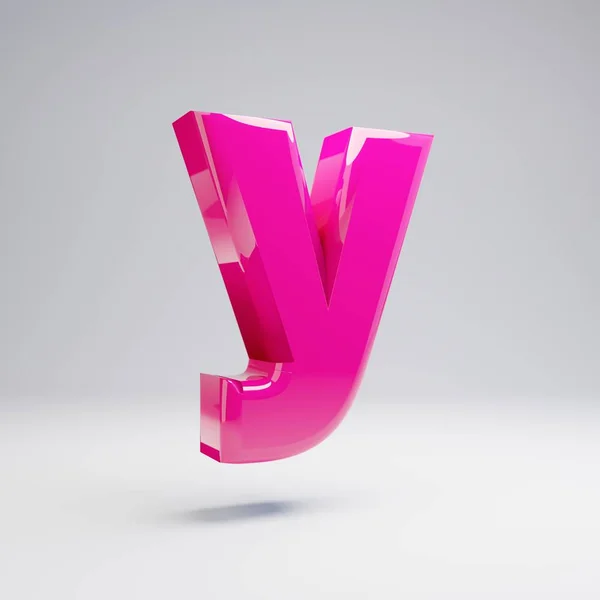 Pink volume letter y — Stock Photo © whitebarbie #145598385
