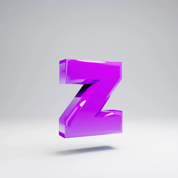 Letra de volumen violeta z: fotografía de stock © whitebarbie ...