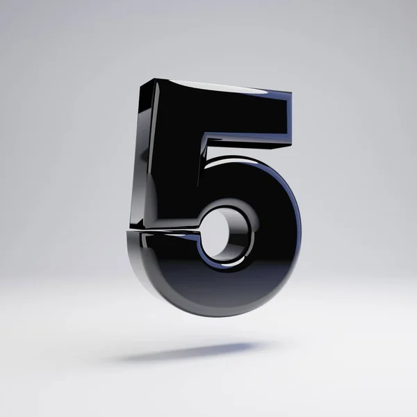 Glossy Letter Number Render Gold Font Silver Outline Isolated White ...