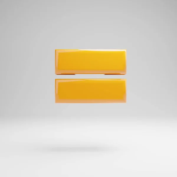 Yellow Fruit Bubble Gum Equals Symbol Isolated White Background ...