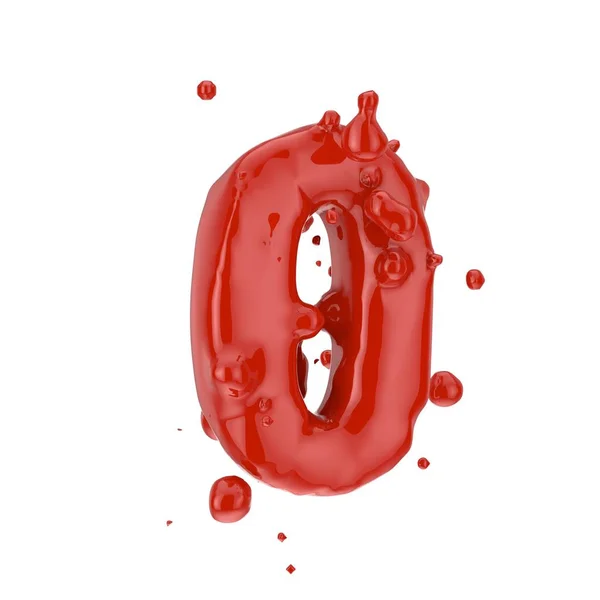 Red blood uppercase letter A isolated on white background — Stock Photo ...