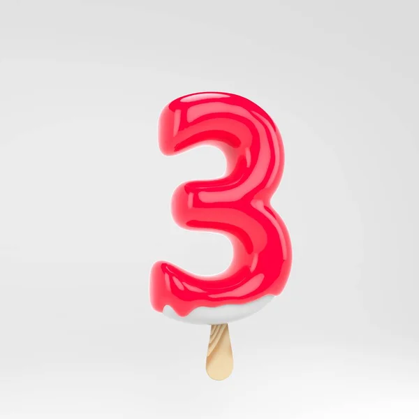 Ice cream font with wooden stick — Stock Photo © whitebarbie #157968044