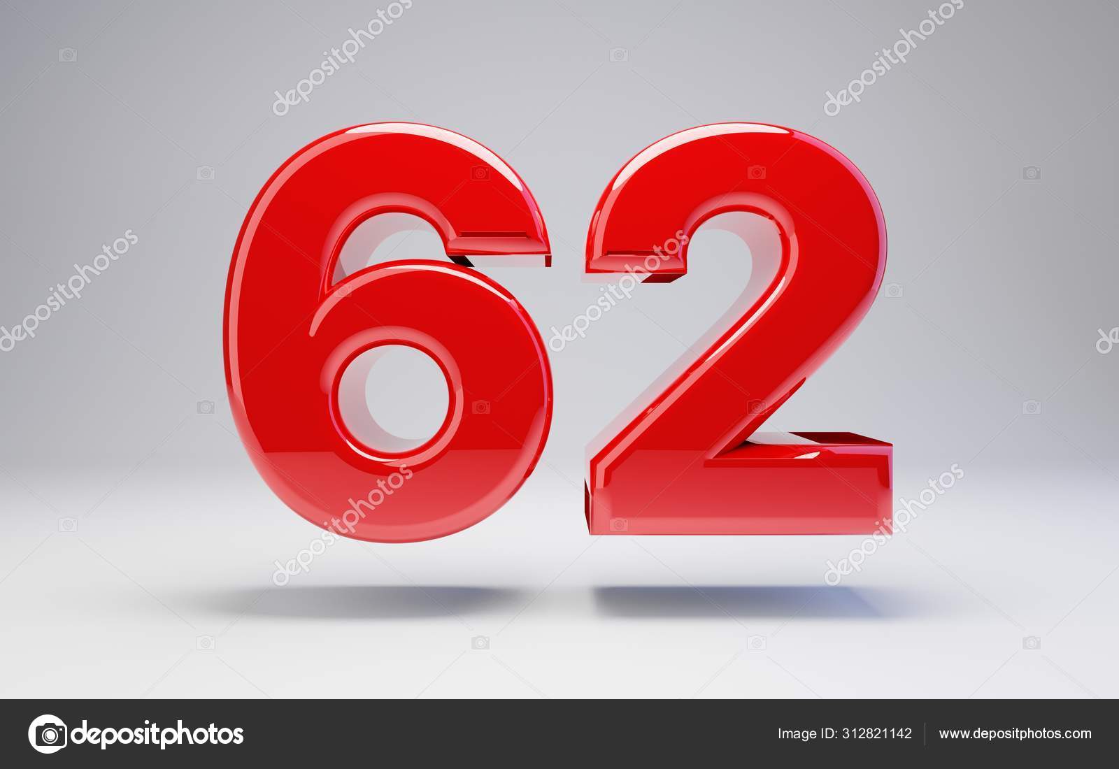 Number 62 isolated on white background Stock Photo by ©whitebarbie ...