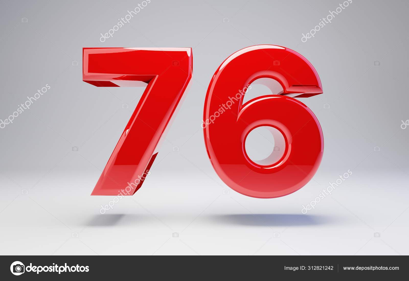 Number 76 isolated on white background Stock Photo by ©whitebarbie ...