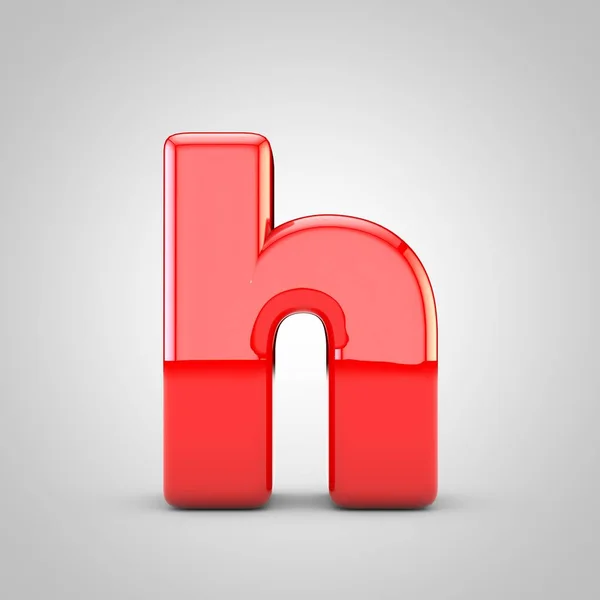 Volumetric Glossy Red Lowercase Letter Isolated White Background Rendered Alphabet Stock Photo ...