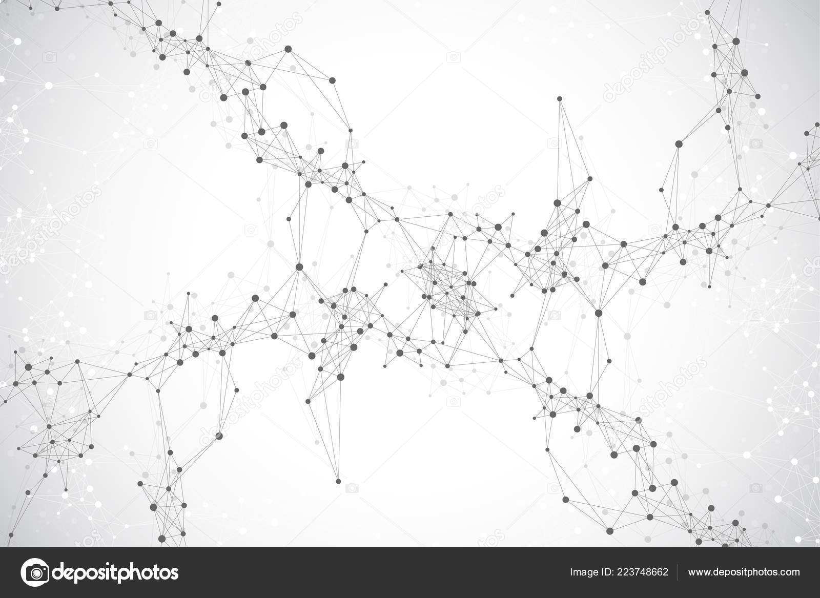 Visualisasi Data Genomik Besar. DNA helix, untai DNA, tes DNA. Molekul ...