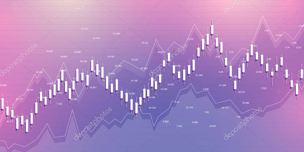 Gráfico bursátil o gráfico de trading forex para conceptos ...