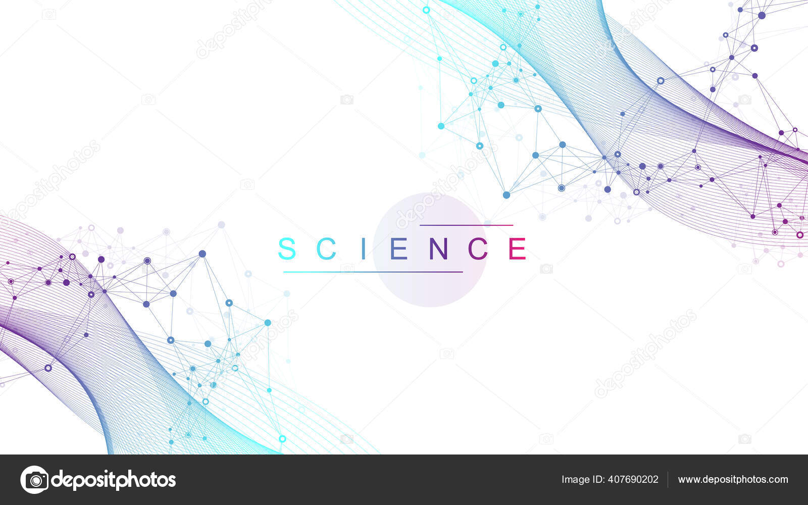 Science information banner template background. laboratory template for ...