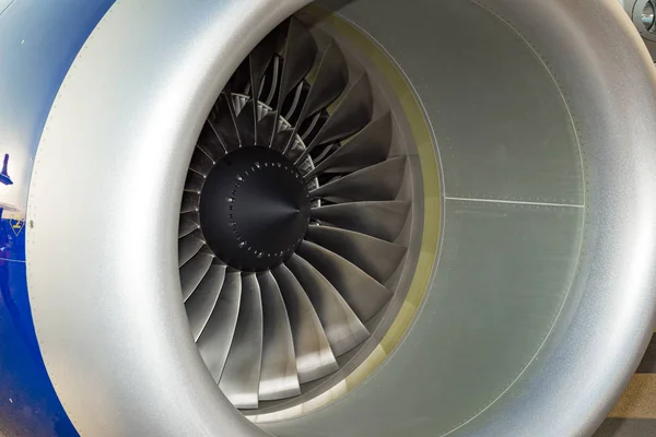 Airplane turbine of passenger airplane - Stock Image - Everypixel