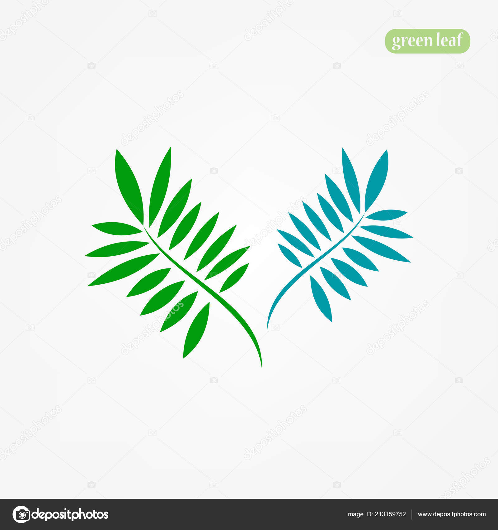 Vektor Ikon Daun Diisolasi Latar Belakang Putih Vektor Stok oleh ...