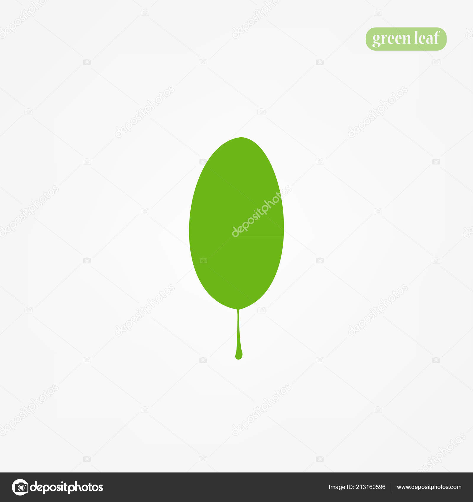 Leaf Icon Vector Isolated White Background Stock Vector by ...
