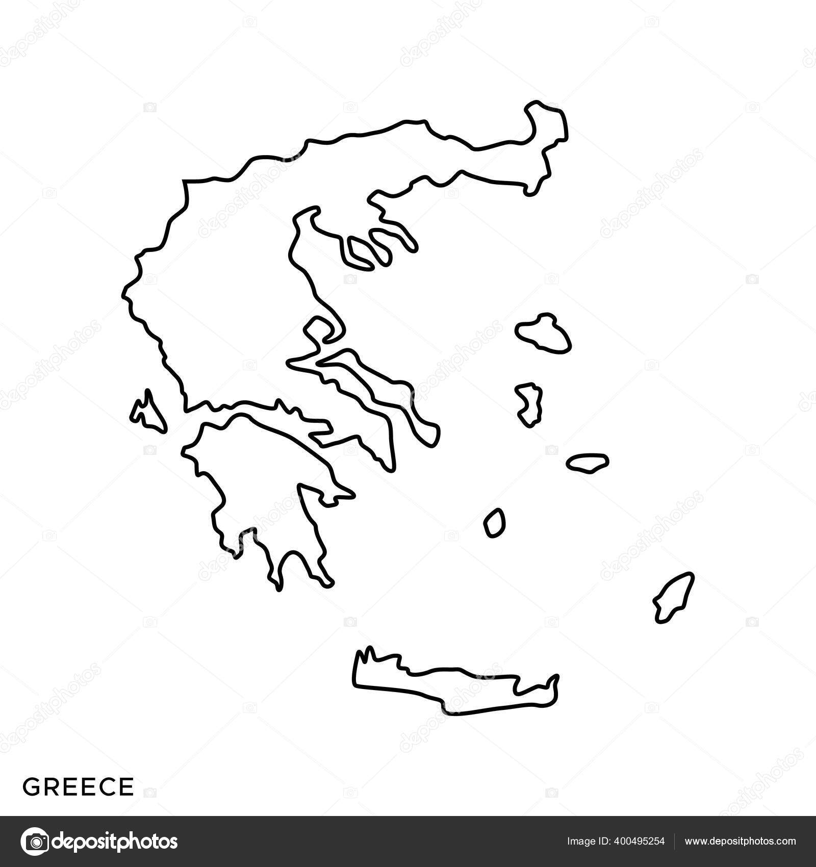Schéma Carte Grèce Modèle Conception Vectorielle Avc Modifiable image ...