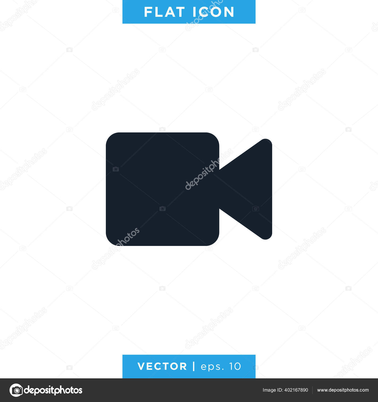 Video Camera Icon Vector Logo Design Template Camcorder Symbol Stock ...
