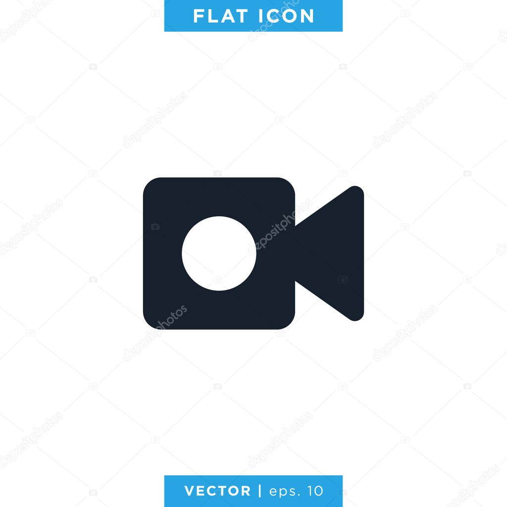 Logo Vettoriale Della Videocamera Design Del Logo Della Videocamera