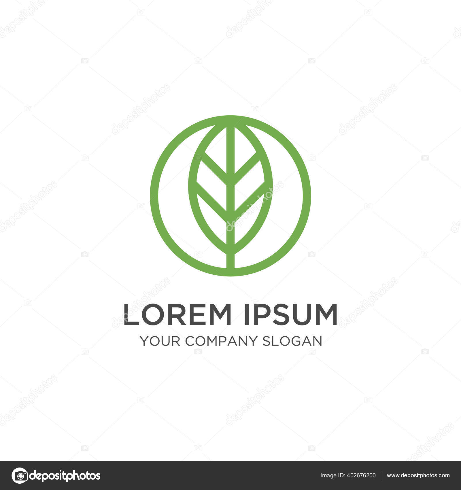 Leaf Logo Vector Design Template Stock Vector by ©fafostock 402676200