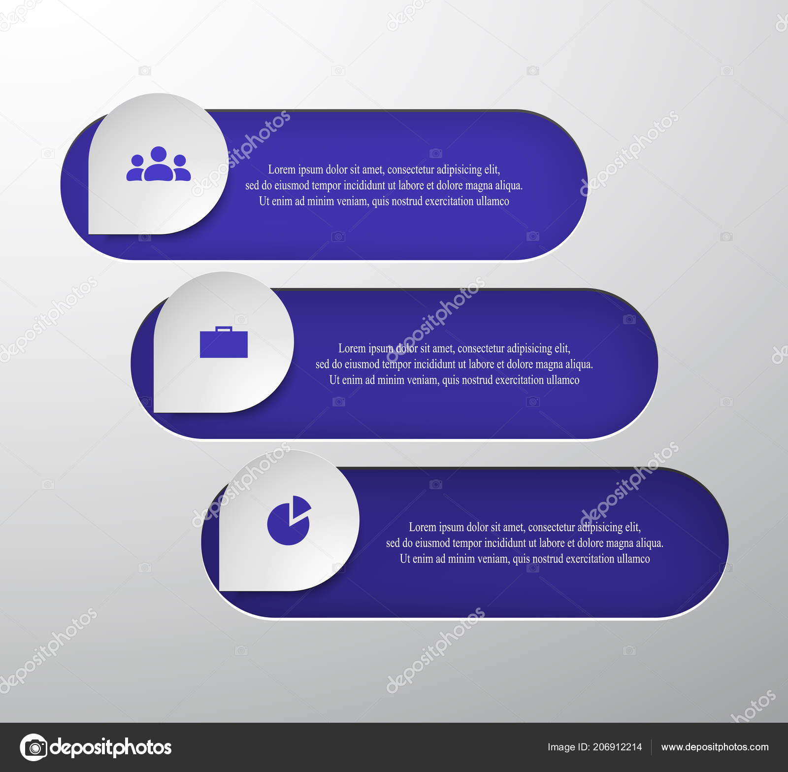 Infographics Step Step Universal Abstract Element Chart Graph Diagram ...