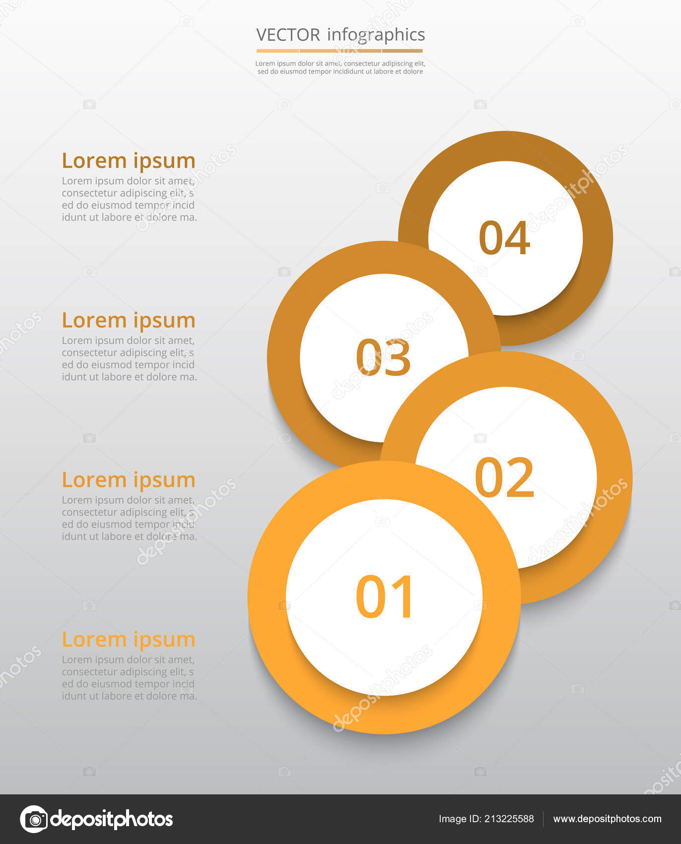 Step by step infographic. Stock Vector by ©Rose-Mary 213225588