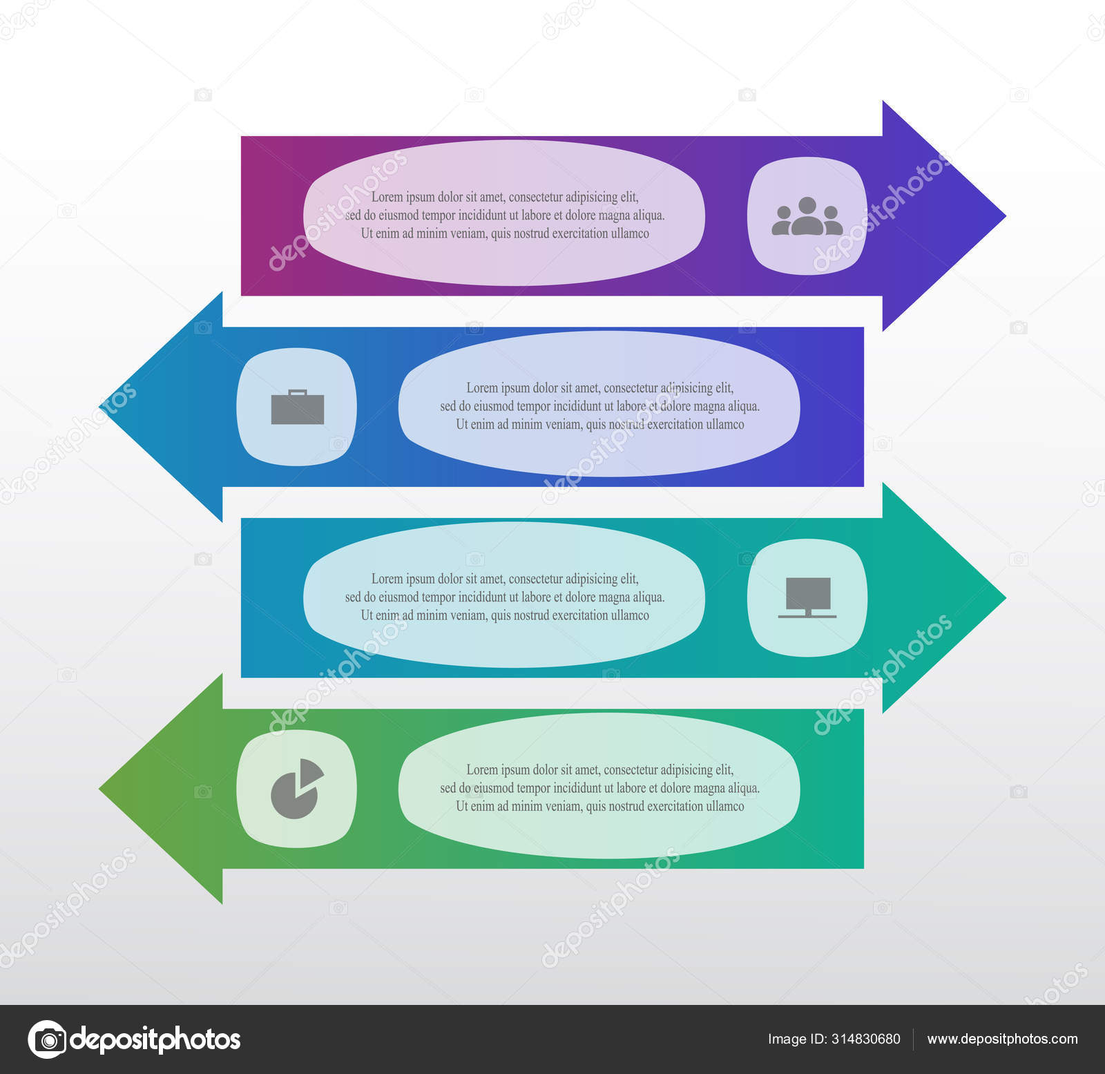 Vector lines arrows infographic. Stock Vector by ©Rose-Mary 314830680