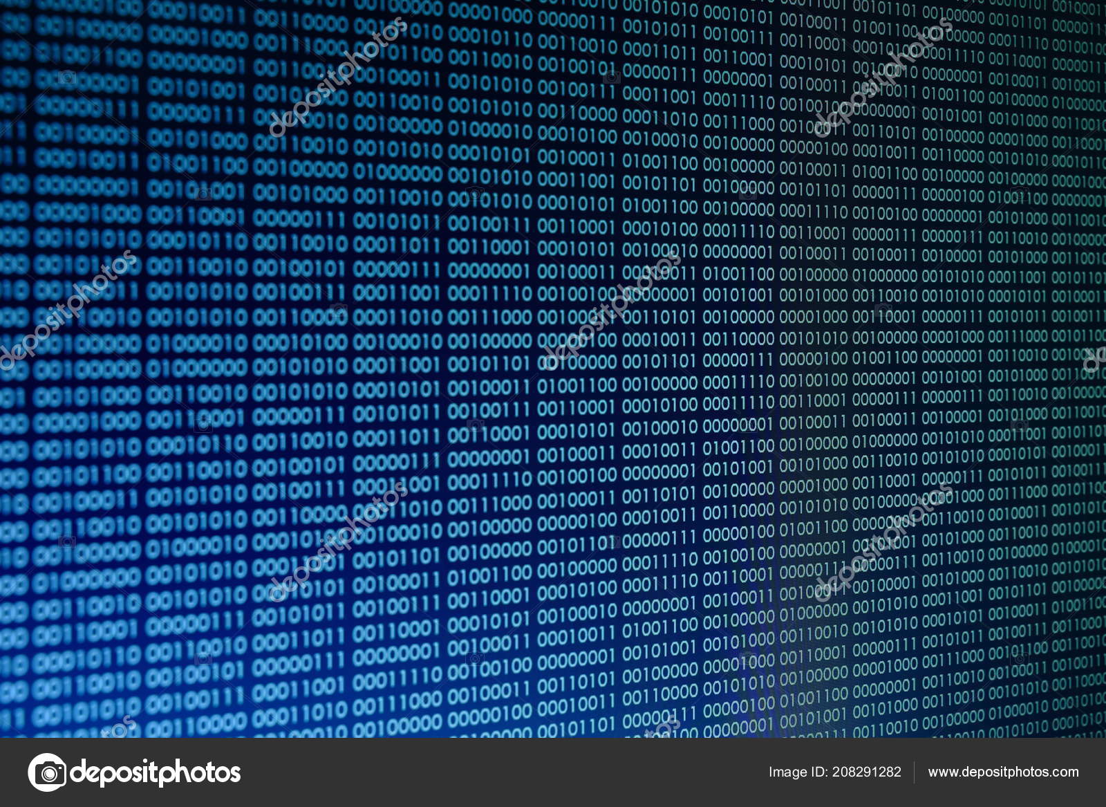 Blue Binary Code Blocks Binary Data Blockchain Concept Blue Background — Stock Photo © suebsiri ...