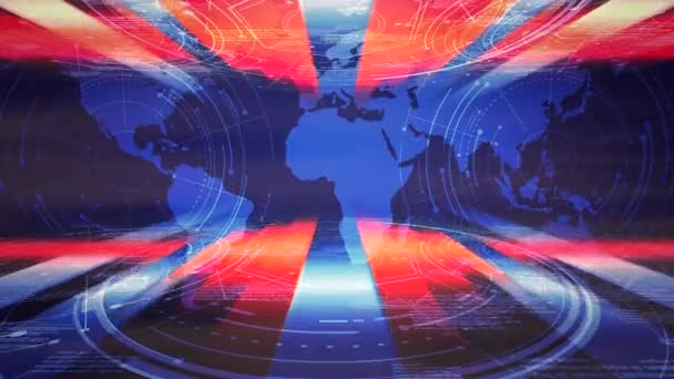 News intro graphic animation with lines and world map, abstract background ⬇ Video by © GoldLeo ...