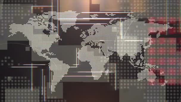 News intro graphic animation with lines and world map, abstract background ⬇ Video by © GoldLeo ...