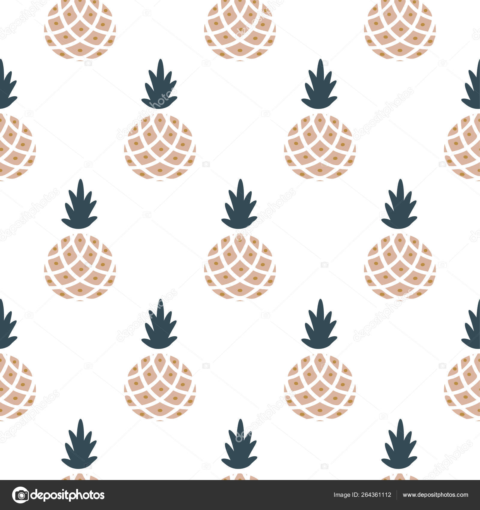 Pineapple Print Background