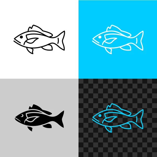 Red snapper fish icon Vector Art Stock Images | Depositphotos