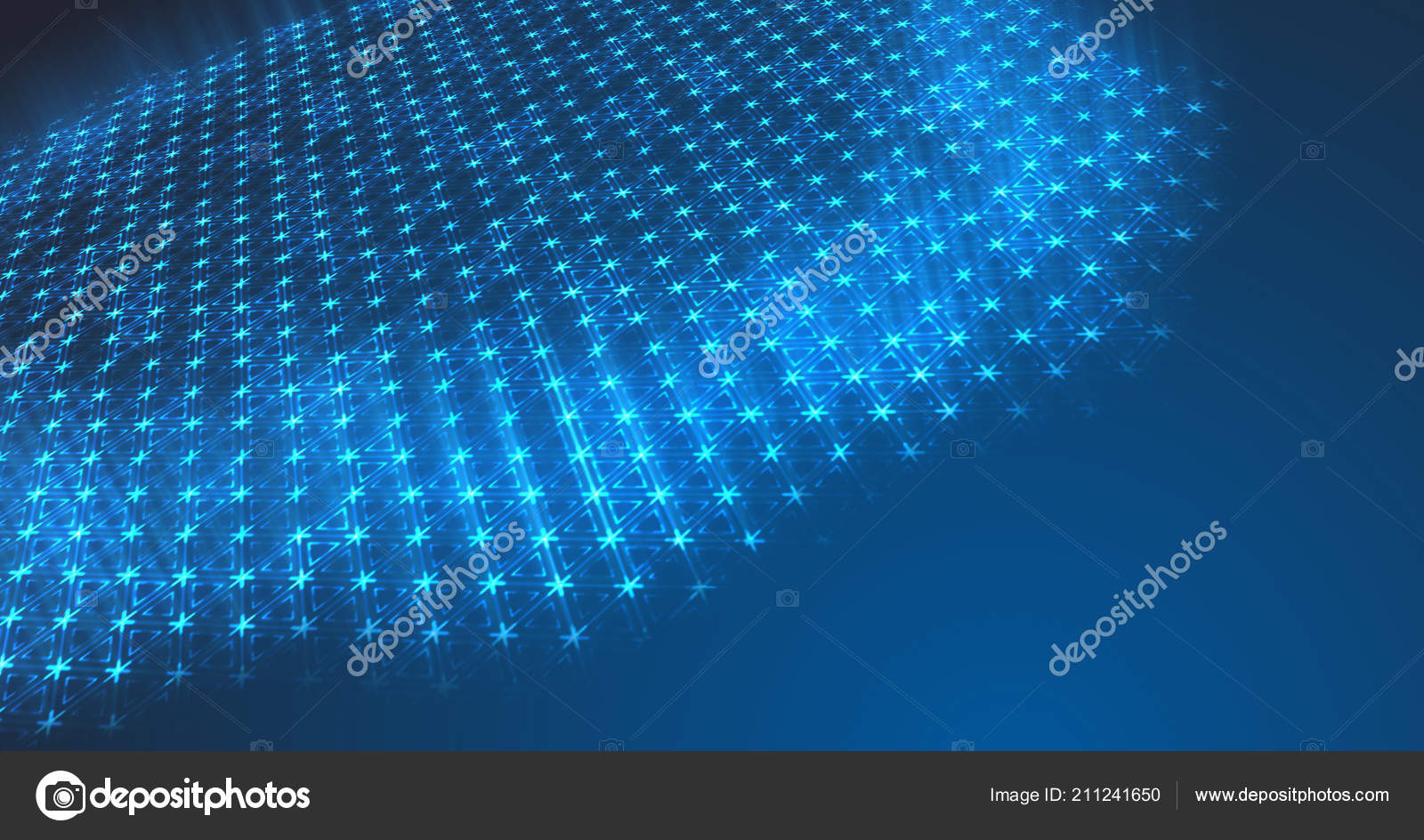 Abstract Triangular Particles Blue Background ⬇ Stock Photo, Image by ...