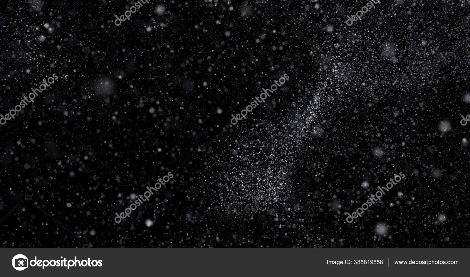 Flying Abstract Dust Particles Black Background — Stock Photo © Sanychs ...